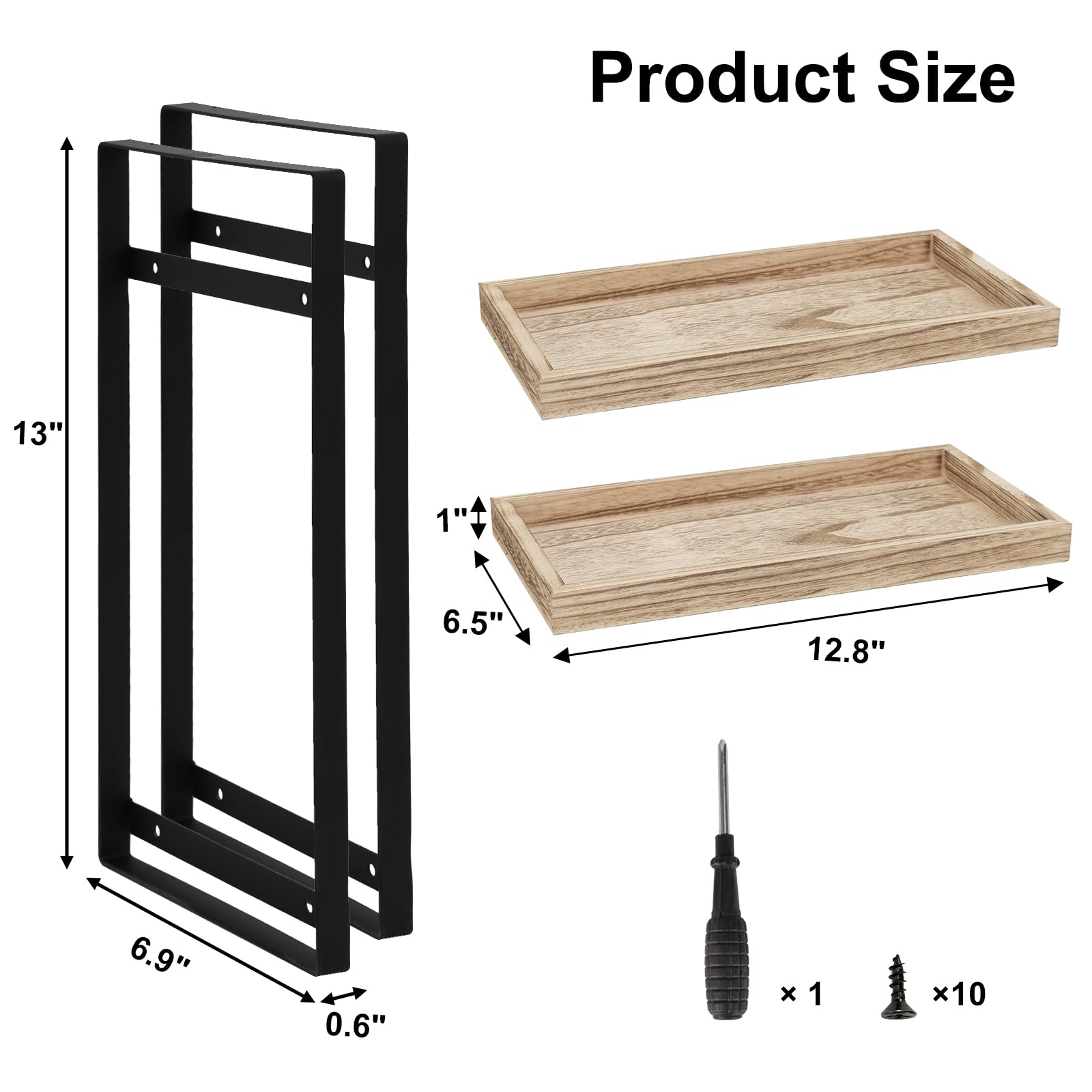 Fixwal Countertop Organizer for Bathroom, 2-Tier Wood Bathroom Counter Organizers Shelf Cosmetic Storage Standing Vanity Tray Kitchen Spice Rack, Light Brown