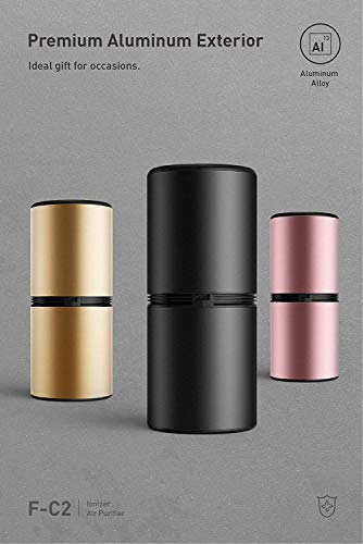 Lapurifier Car Air Purifier Ionizer, 12 Million Negative Ions for Smokers, 27dB Quiet Portable Ionic Air Purifiers for Car Small Room Removes Dust Pet Odors Pollen (California Available)