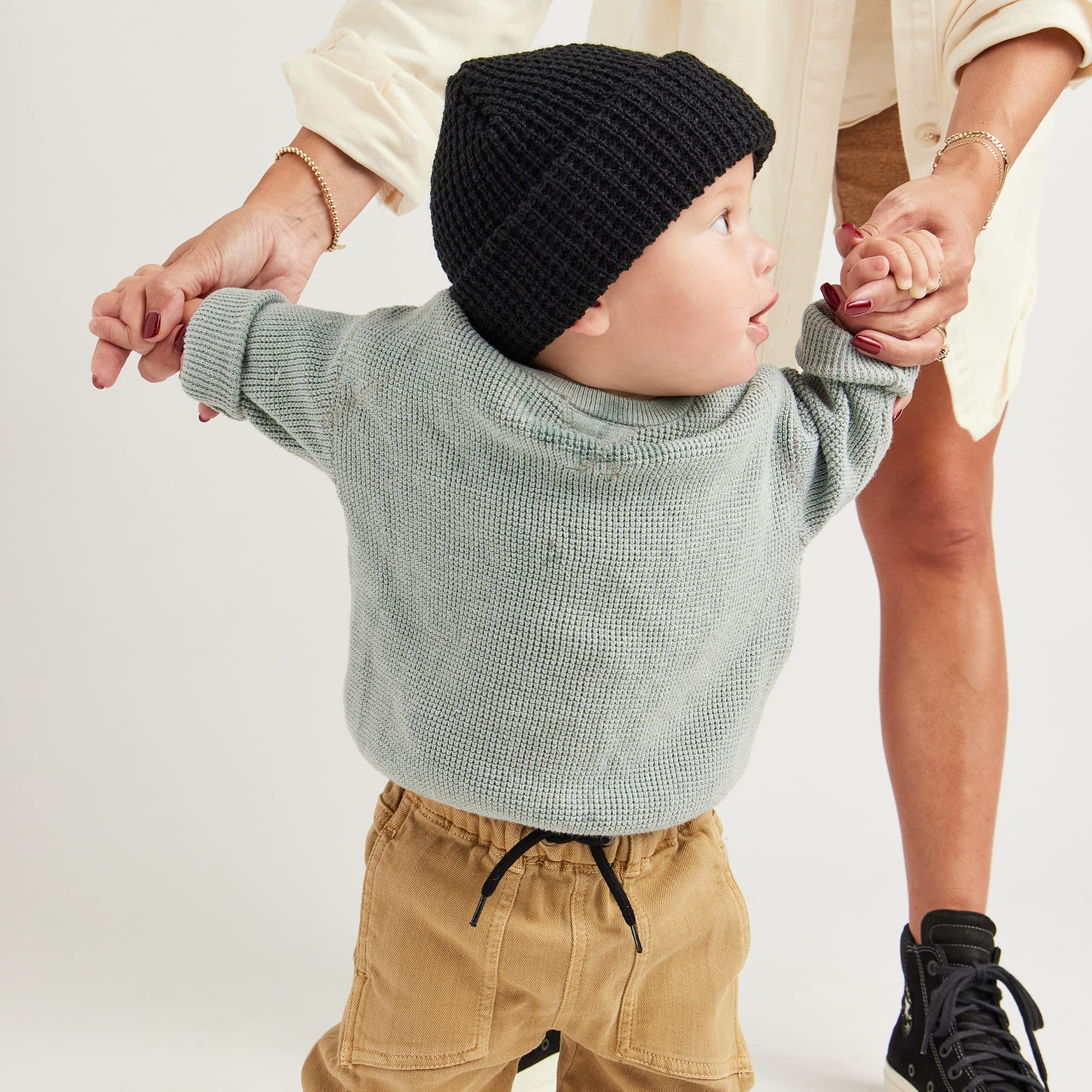 Hemlock Hat Co. Baby Ranger Beanie (Lavender Waffle)