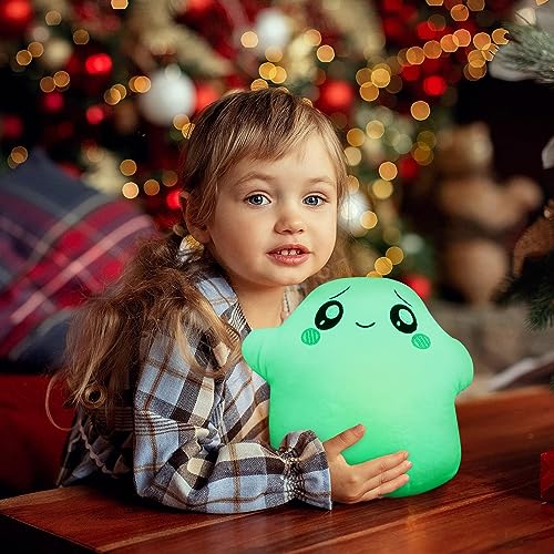 FRSHALOUIS Ghosty Plush Toy Doll - Glow in The Dark Fluorescent Plush Toy,Halloween Foxy and Boxy Plush The Best Gift for Christmas Birthday (Ghosty)