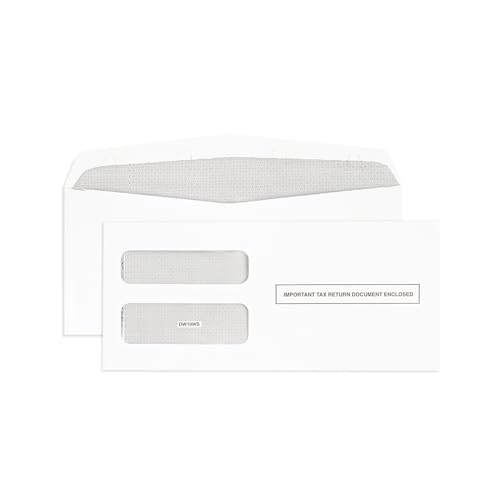 Blue Summit Supplies 1099-NEC 4 Part Tax Form Bundle 2023 with TaxRight CD-ROM (Formerly Called TFP), Includes Self-Seal Envelopes, Designed for QuickBooks and Accounting Software, 50 Pack