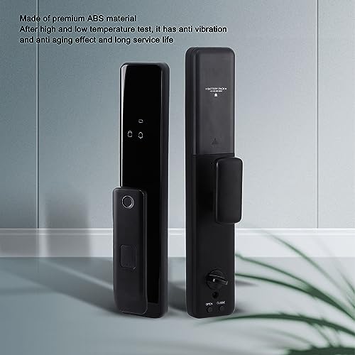 Smart Entry Lock with Fingerprint Password IC Card Mechanical Key Mobile Phone Unlock Keyless Electronic Lock for Home Door