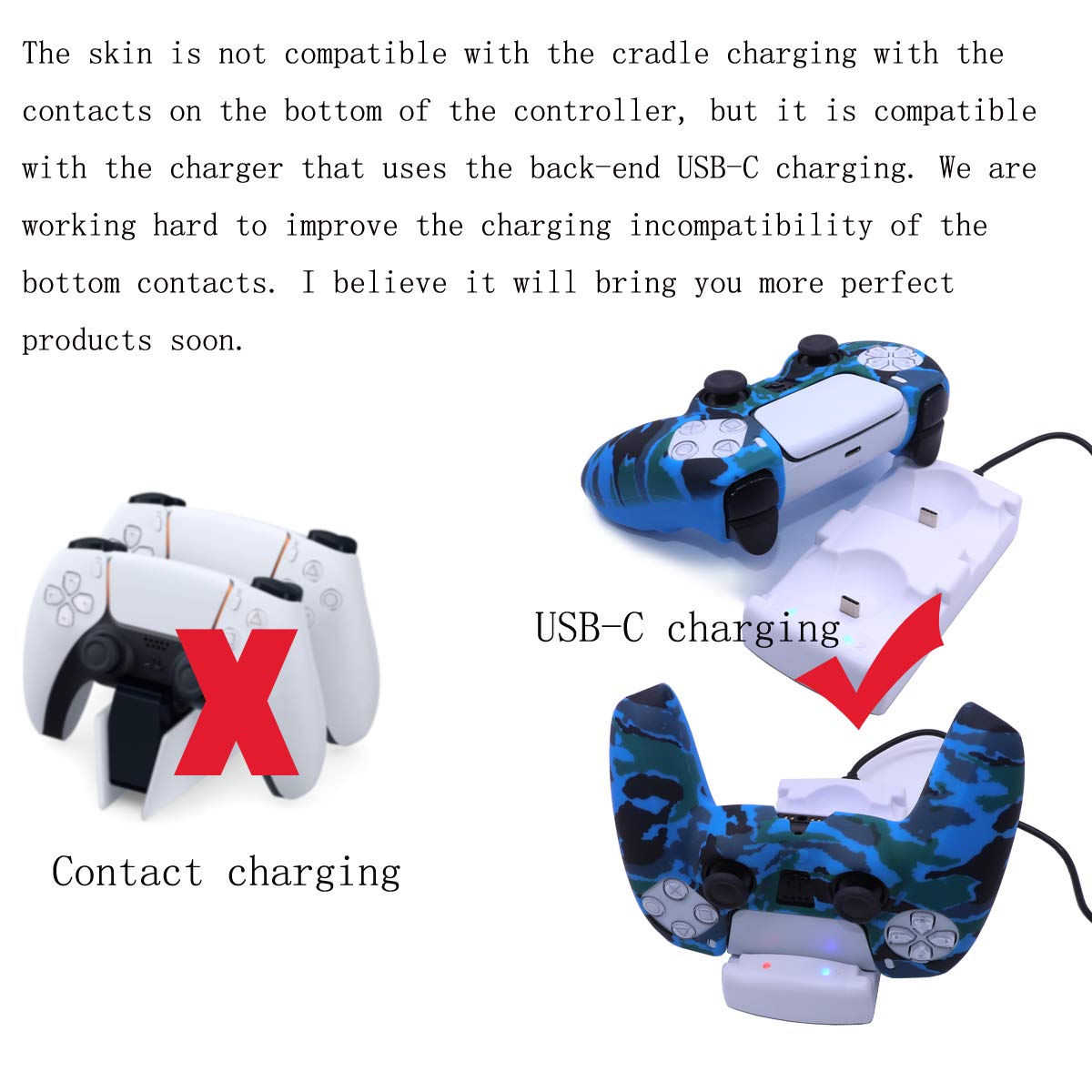 Sofunii 2 Pack Silicone Controller Skins Anti-Slip Cover Case Protector Sleeve for PlayStation 5 /PS5 Controller with 8 x Thumb Grip Caps(Bright and Colorful)