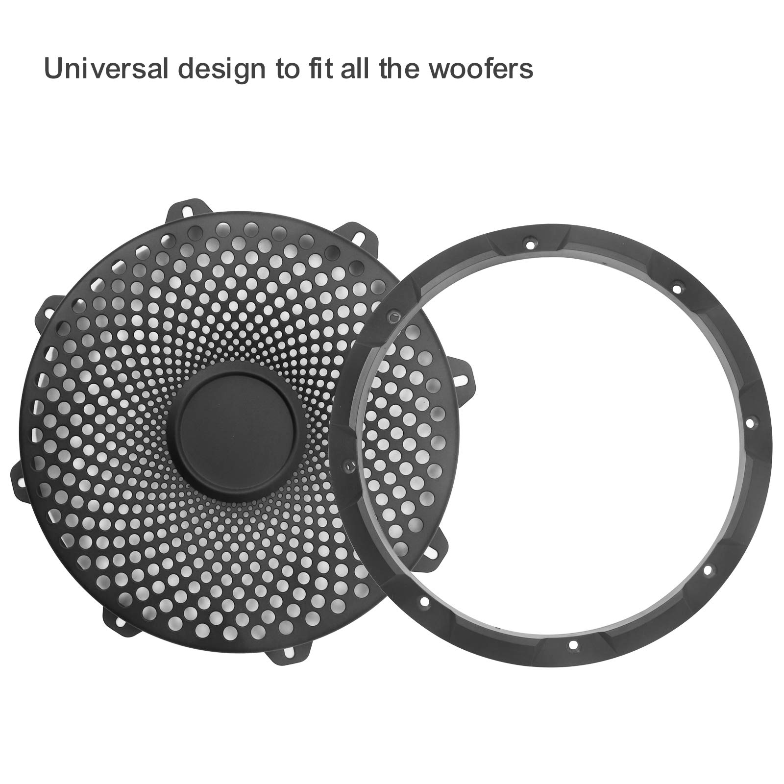 RECOIL 10-Inch High Excursion Black Steel Mesh Subwoofer Grille