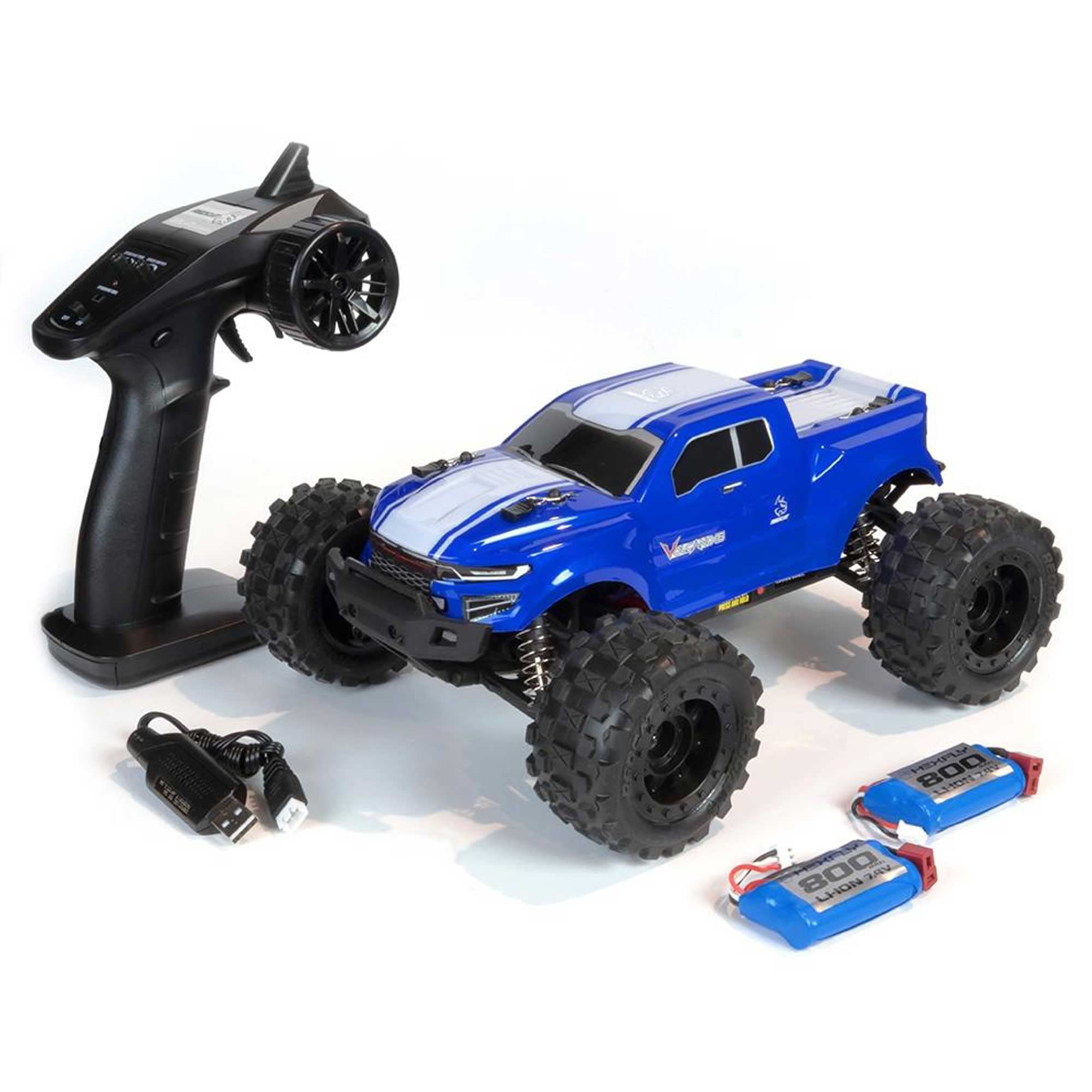 Redcat Racing Volcano-16 1/16 Scale Monster Truck - Blue