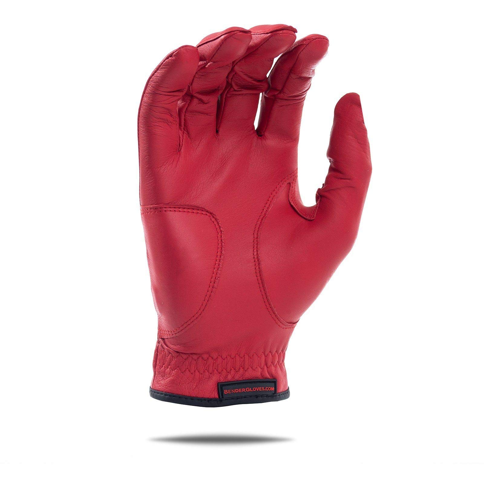 BG Bender Golf Glove | Wear On Left | (Red, Mens Large)