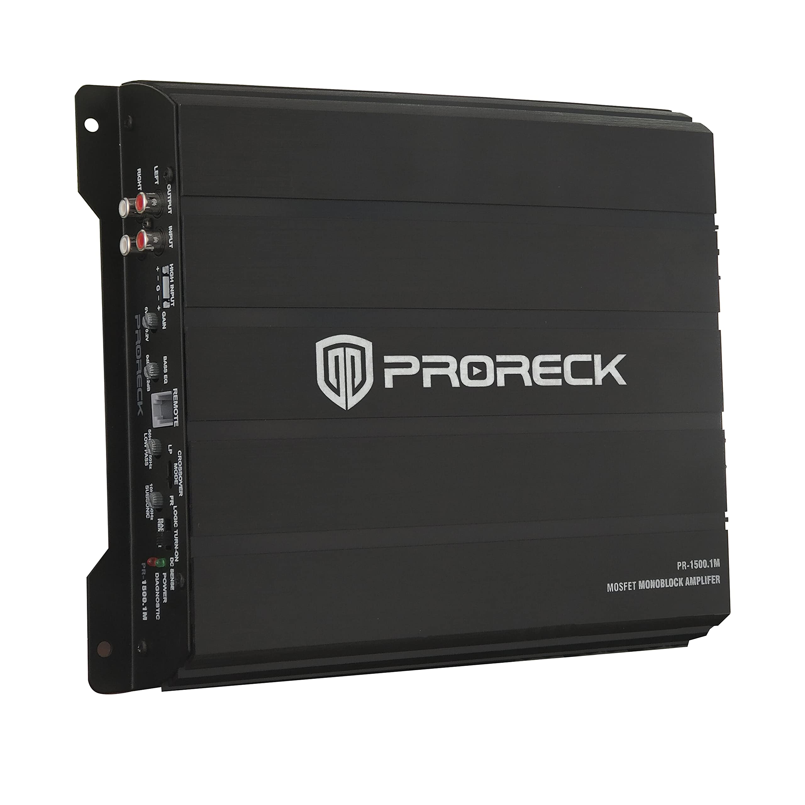 PRORECK PR-122M 1500W Dual 12" Car Subwoofer Enclosure Audio with Subwoofer,Mono Block Amplifier and Wiring Installation Kit