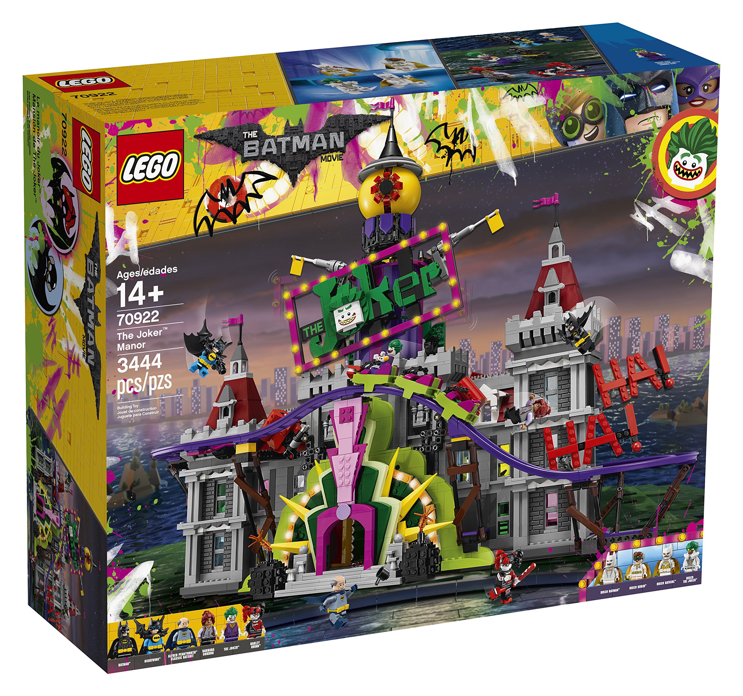 LEGO BATMAN MOVIE DC The Joker Manor 70922 Building Kit (3444 Piece)