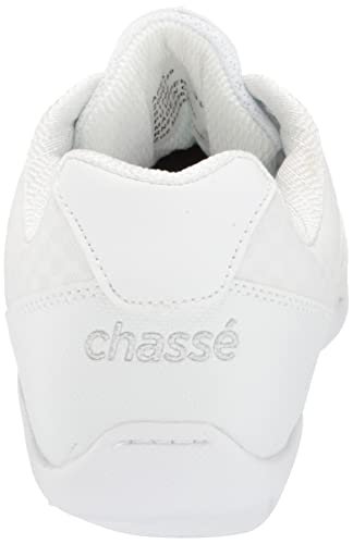 chassé Apex Cheerleading Shoes - White Cheer Shoes for Women (White, Size 7 Adult)