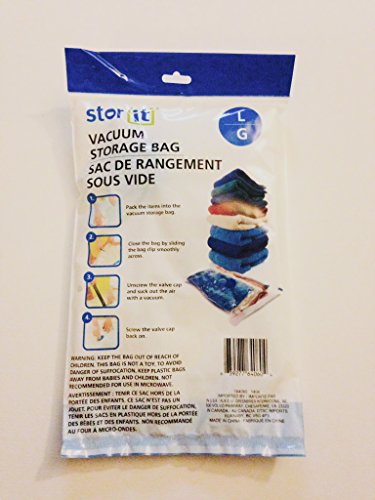Stor It Vacuum Storage Bag- Large for 3 Times More Space