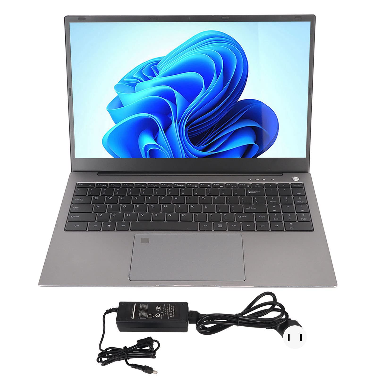 ciciglow 15.6in HD Laptop for Windows 10 11, 16GB RAM 1920 x 1080 Business Laptop, 11th Generation for Intel Core Processor I7 1165G7, 2MP HD Camera, Fingerprint Unlock, Bluetooth 4.0 (512GB US Plug)