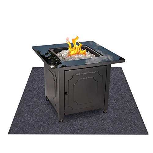 Fire Pit Mat—Stove fire mat,Retardant | Heat Resistant,Ember Mat and Grill mat,Absorbent Material, Protect Your Deck, Terrace, Lawn or Campground from Embers,Waterproof Backing,Washable (36"×36")