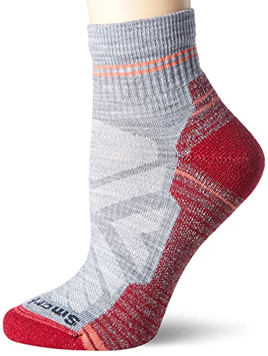 Smartwool Women's Hike Light Cushion Ankle Socks, Light Gray, Medium