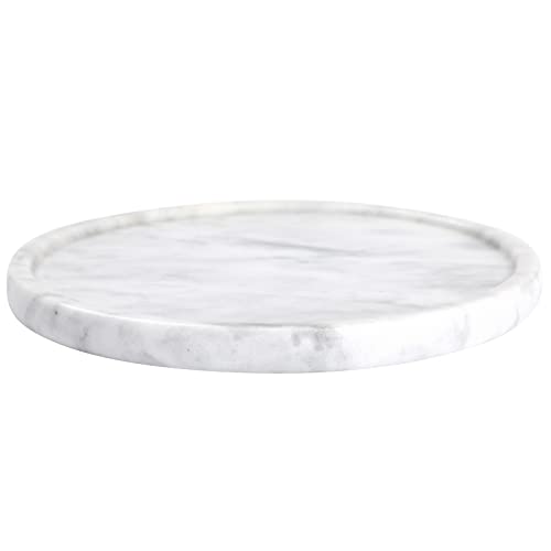 Marble Stone Decorative Tray for Counter Dresser, Nightstand or Desk for kicthen 7.8in