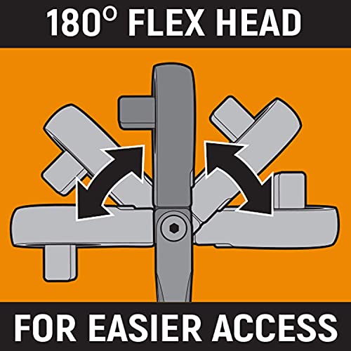 GEARWRENCH 3 Piece 1/4", 3/8" and 1/2" Drive 84 Tooth Locking Flex Head Teardrop Ratchet Set - 81276A-07