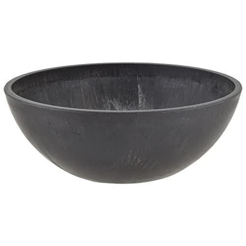 PSW Arcadia Products, Centerpiece Bowl, Fairy Garden Planter M20DC, 8 Inch, Dark Charcoal