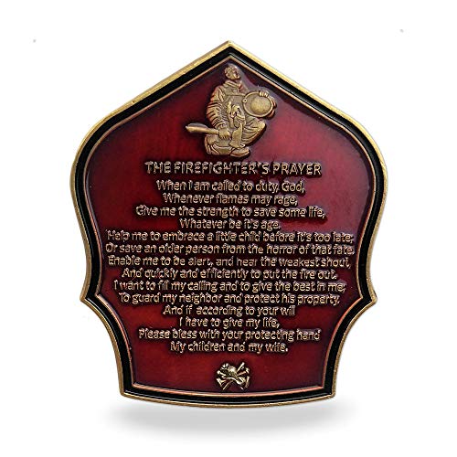 Fireman Prayer Firefighter Challenge Coin