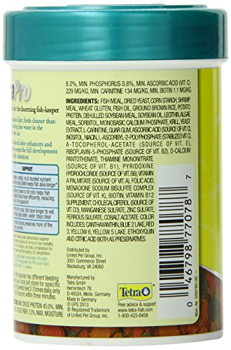 TetraPro Tropical Color Crisps, Fish Food with Natural Color Enhancers