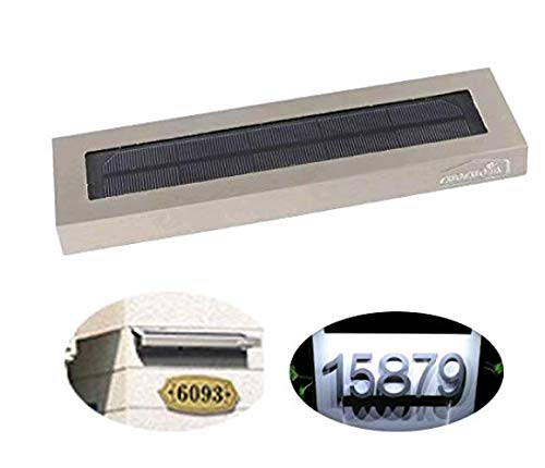 Solar Lights Outdoor for House Numbers - Outdoor Solar House Light for Address Sign Plate - Wall Light for Home,Garden or Yard