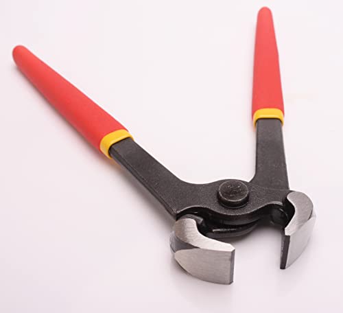 long river Hoof Nipper 8" - Horse Farrier Tool for Goats Sheep Pigs,Farrier Nippers with Plastic Grip. (8")