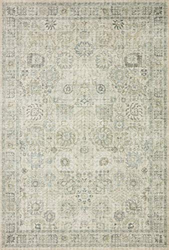 Loloi II Skye Collection SKY-14 NATURAL / SAGE, Traditional 5'-0" x 7'-6" Area Rug