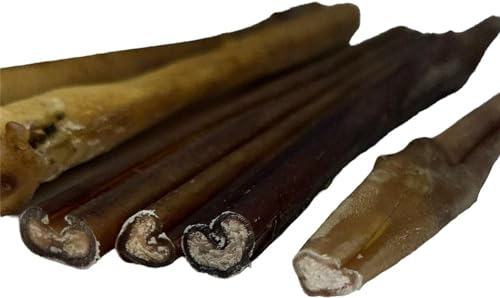 Elite Woof Bully Sticks for Dogs, Standard Size (6", 8Pcs) Rawhide Free Dog Chews Long Lasting Non-Splintering Pizzle Sticks - Low Odor Bully Sticks for Small Medium Dogs(8-32Pack Selectable)