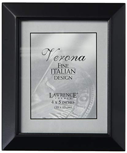 Lawrence Frames Black Wood 4x5 Picture Frame - Estero Collection