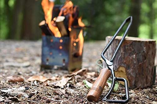 TEOGONIA Fireplace Tongs Charcoal Scissors Firewood Scissors