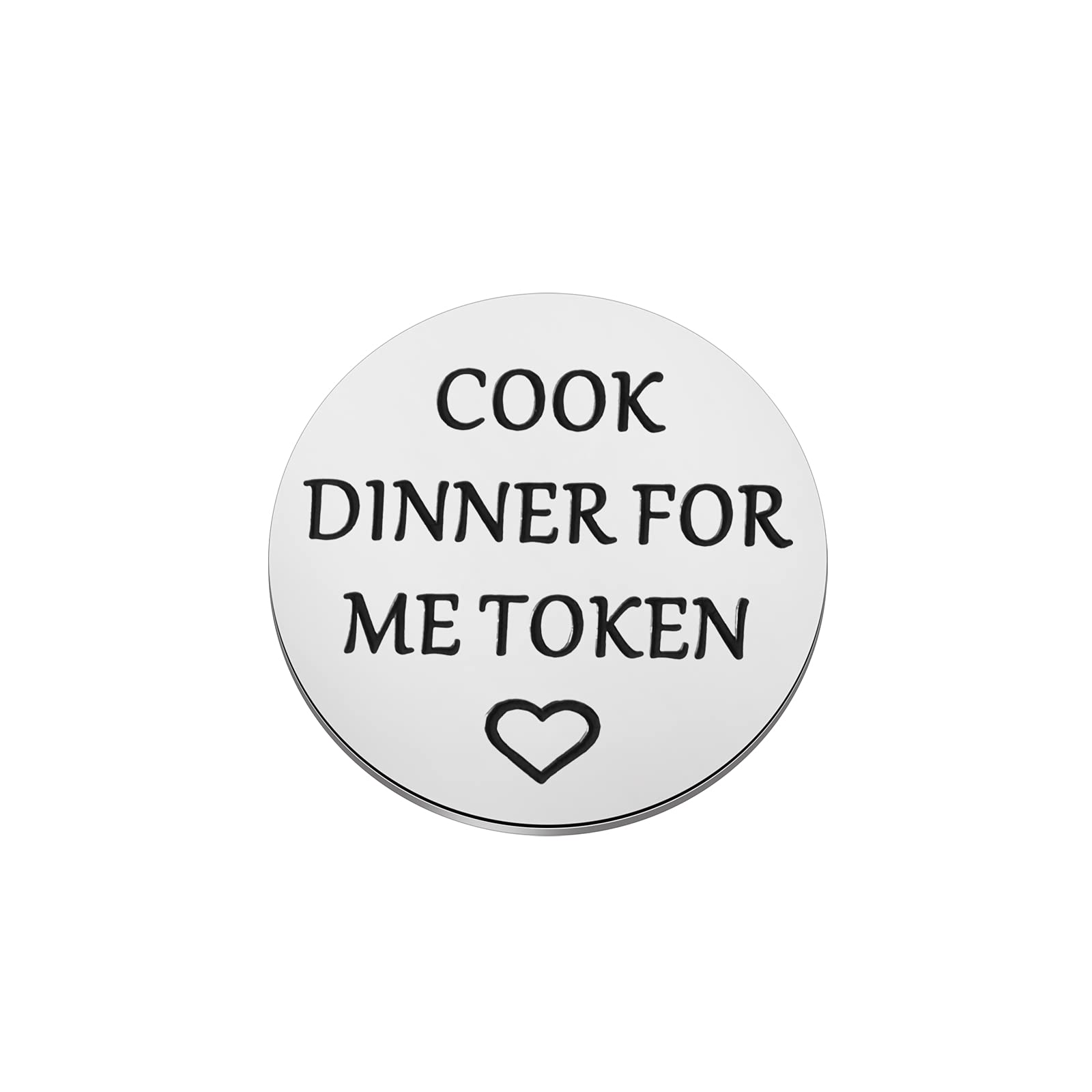 TGBJE Love Tokens Gift for Girlfriend Boyfriend Wife Husband Couples Pocket Hug Token Gift Soulmate Life Game Token (Cook Dinner Token)