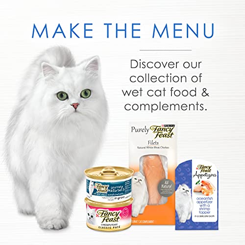 Purina Fancy Feast Limited Ingredient Wet Cat Food Complement Variety Pack, Broths Classic Collection (12) 1.4 oz. Pouches