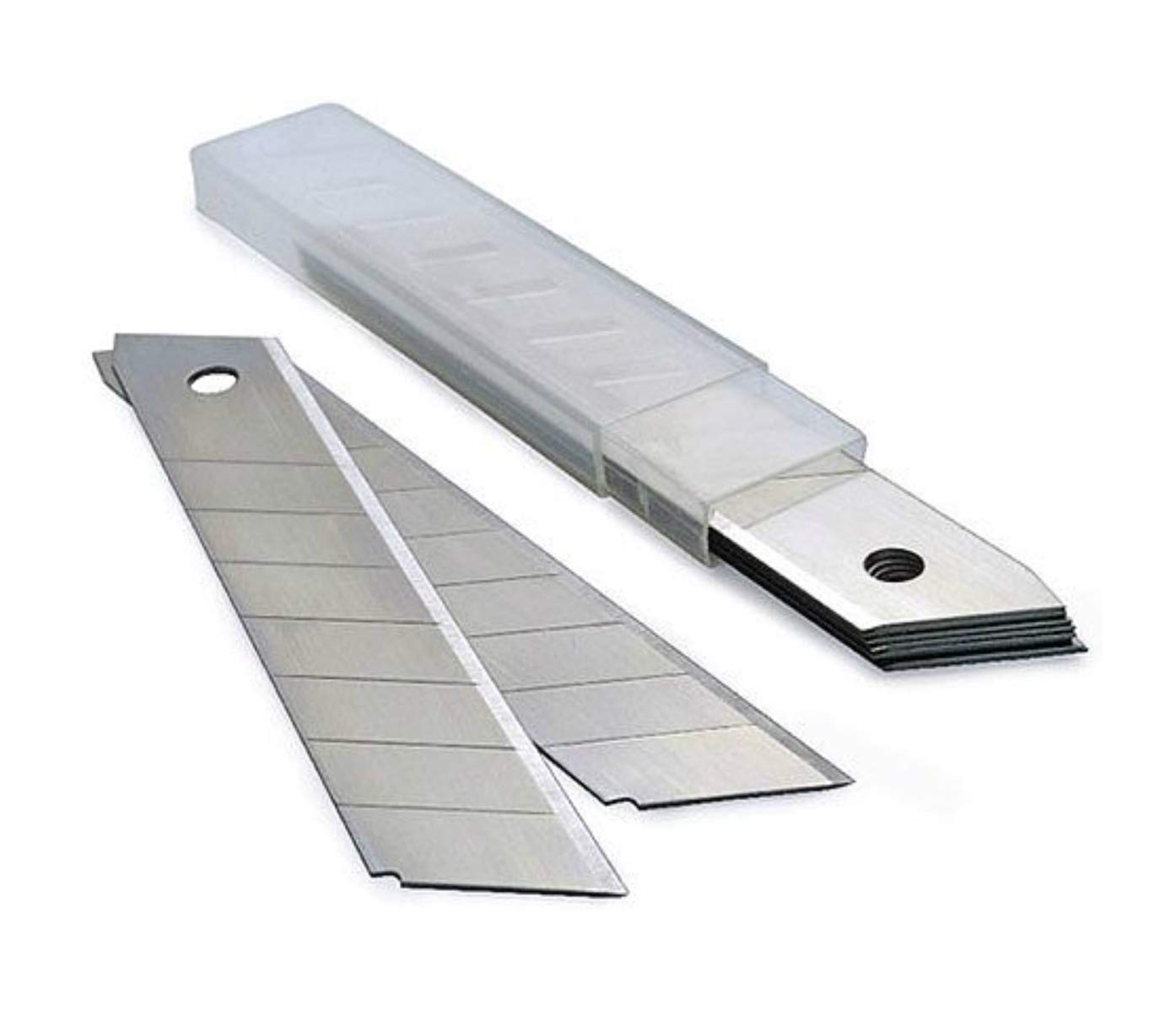 FEENIX 22050 30-Pack 18MM Utility Knife Replacement Blades, Snap off Replacement Knife Blades for Retractable Box Cutters and Knives, Hobby, Craft Knife - Bulk pack of 30 Blades