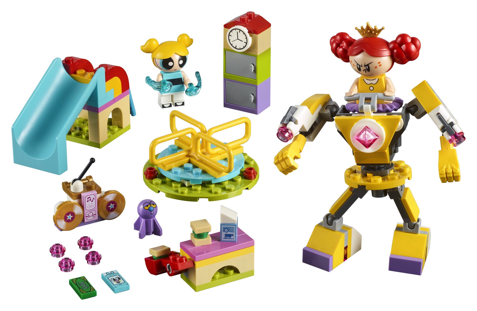 LEGO The Powerpuff Girls Bubbles’ Playground Showdown 41287 Building Kit (144 Pieces)