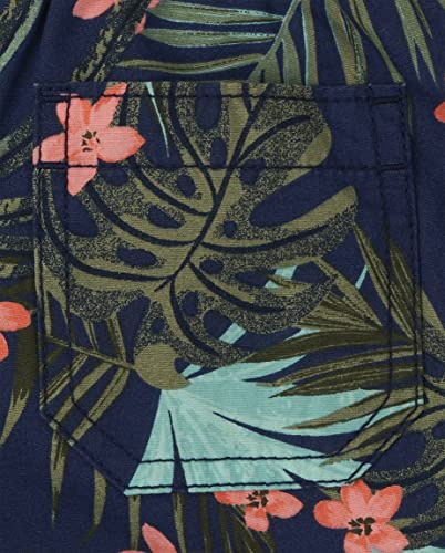 The Children's Place baby boys The Children's Place and Toddler Print Pull on Jogger Casual Shorts, Tidal, 4T US