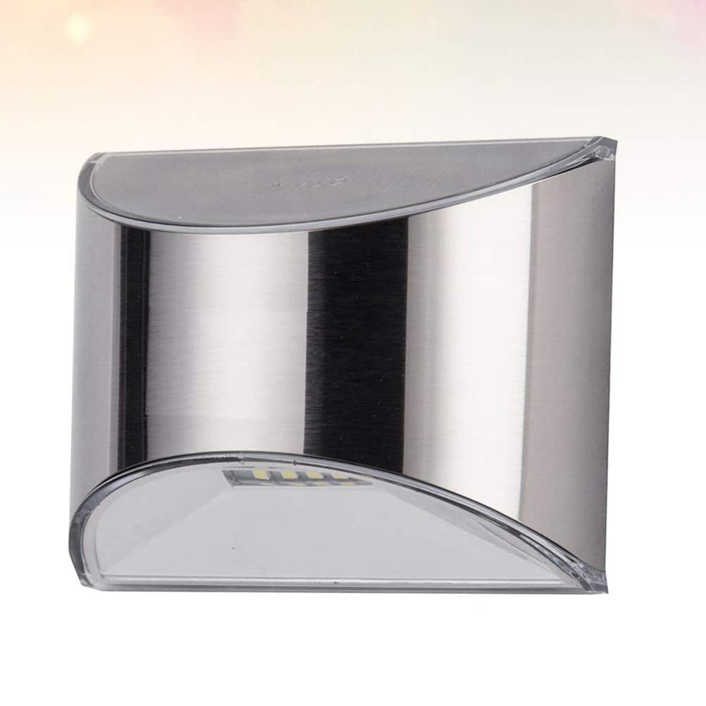 SOLUSTRE LED Outdoor Flood Lights Solar Pathway Light Solar Motion Sensor Light Solar Powered Flood Lights Solar Motion Detector Lights Solar Wall Light Stainless Steel Stair Light