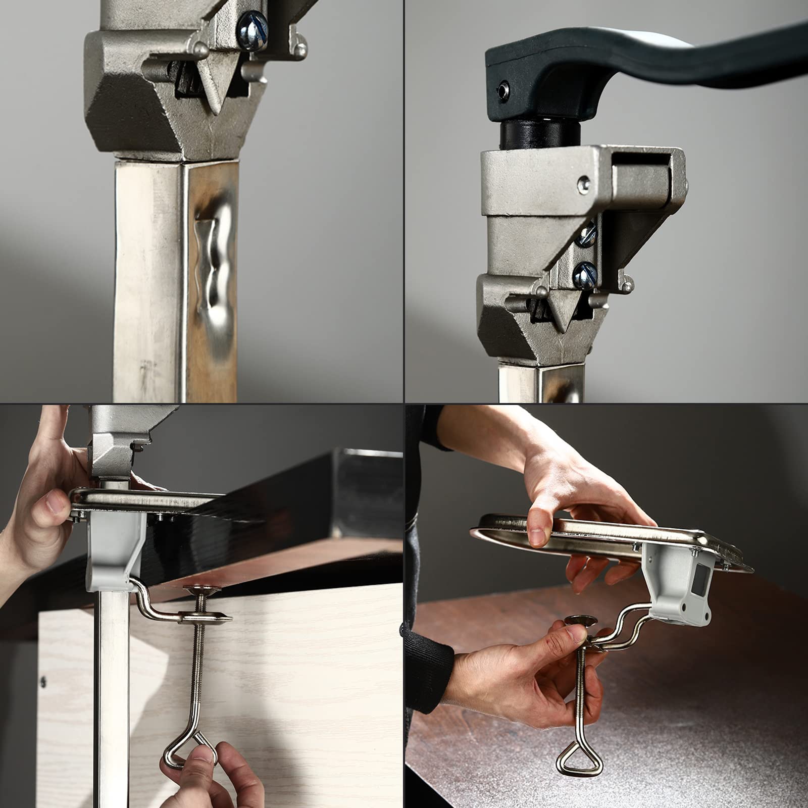 Erinaik Commercial Can Opener Heavy Duty for #10 Cans, 23.2β Manual Table Can Opener with Plated Steel Base for Large Cans Up to 18β Tall, for Restaurant Hotel Bar Compatible with Edlund