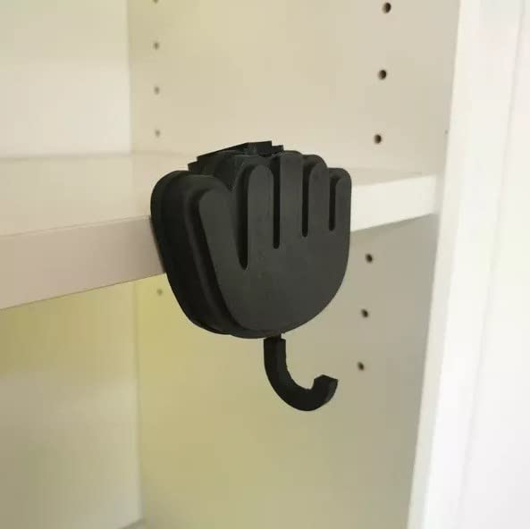 Middle Finger Key Hanger Funny Gift Idea Middle Finger Self Adhesive Key Hook Wall Personalized Key Holder for Doorway Wall Entryway Hallway Funny Office Gift (2PCS)1