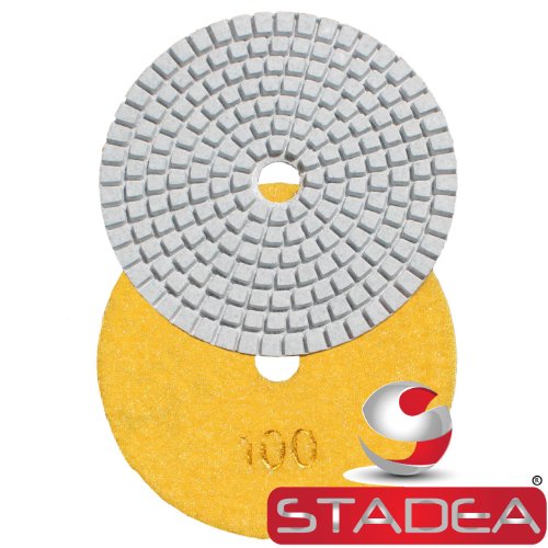 Diamond Polishing Pads 4" inch Wet/Dry Set of 11+1 Backer Pad Best Value Granite Concrete