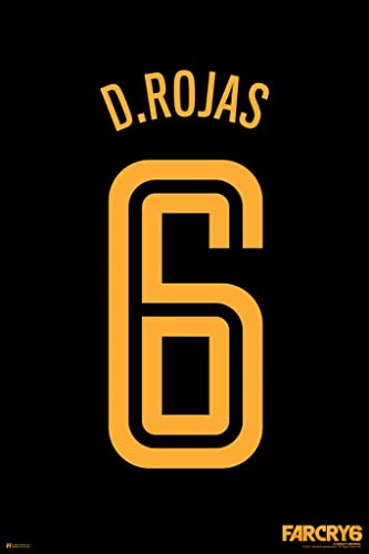 Laminated Far Cry 6 Dani Rojas Jersey Video Game Gaming Gamer Far Cry Merchandise Collectibles Collectors Edition Far Cry Merch Far Cry 6 Poster Far Cry Game Large Dry Erase Sign 36x54
