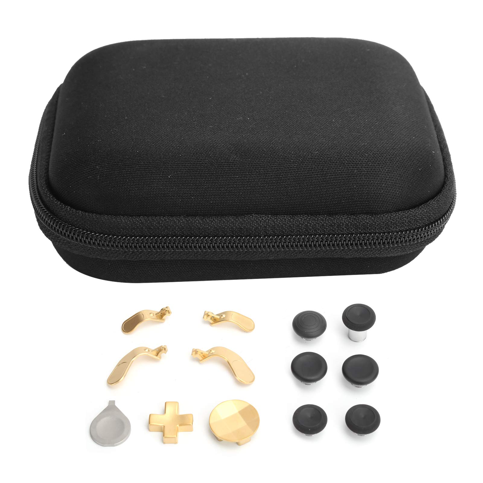 Yunir Joysticks Paddles, Gamepad Swap Metal Mod Joysticks Paddles Accessory Replacement for One Elite Series 2 Controller(Golden)