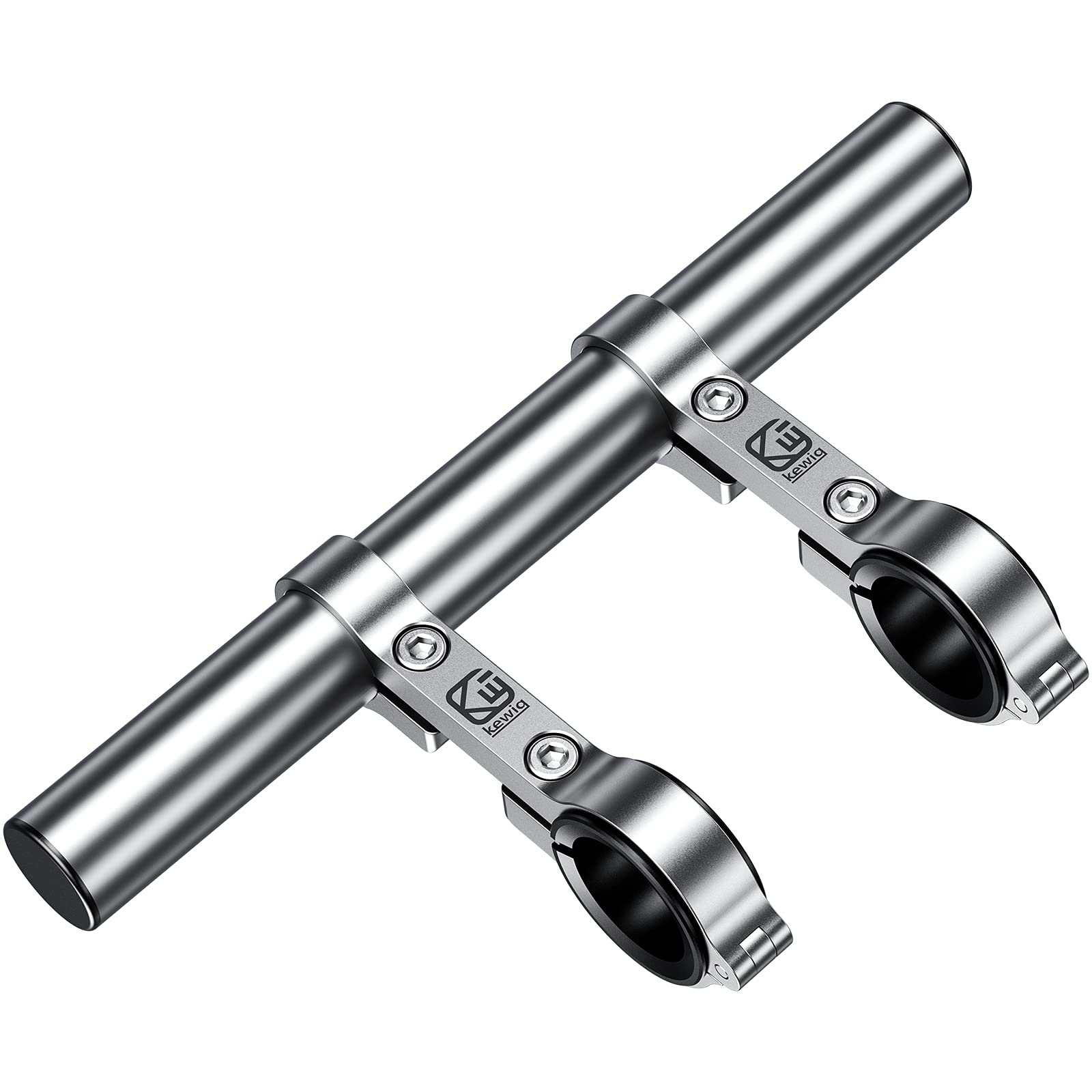 BRCOVAN Aluminum Alloy Handlebar Extensions for Bicycle & Motorcycle, Bike Handlebar Extender with Double Mounting Clamp Holder, Fit for Handlebars Diameter 0.87'' to 1.26''