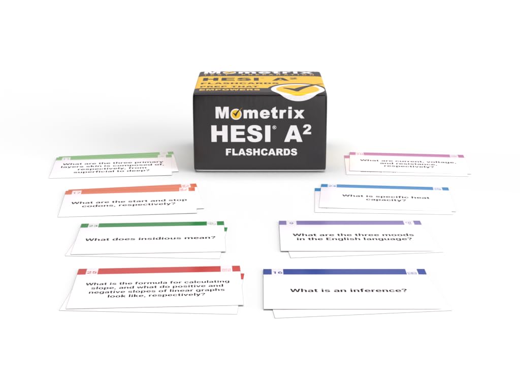 HESI A2 Study Cards: HESI Review Prep 2024-2025 with Practice Test Questions for the HESI Admission Assessment Exam [3rd Edition]