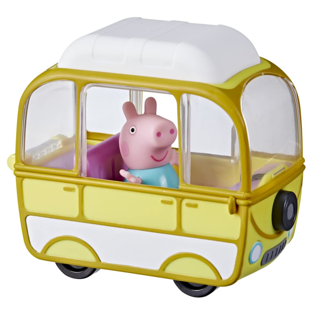 Peppa Pig Peppa's Adventures Little Campervan, Includes 3-inch Figure, Inspired by The TV Show, for Preschoolers Ages 3 and Up