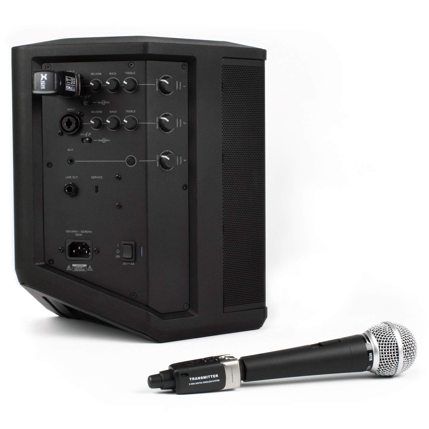 Bluetooth S1 Pro Multi-Position PA System (with Battery) Bundle with UC1S Vocal Microphone and U3 Digital Wireless Plug-On System