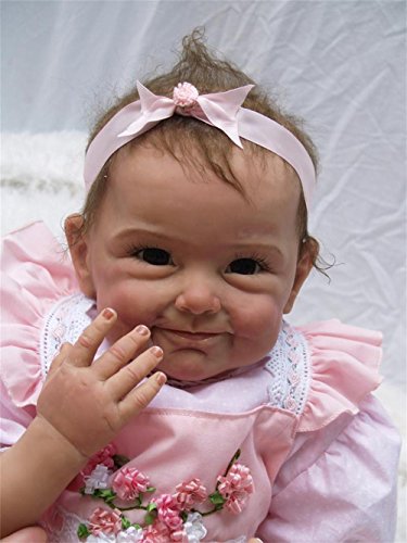 LOVEDOLL Reborn Baby Dolls Girls 22" Reborn Doll Silicone Vinyl Limbs Cloth Body Gift Sets