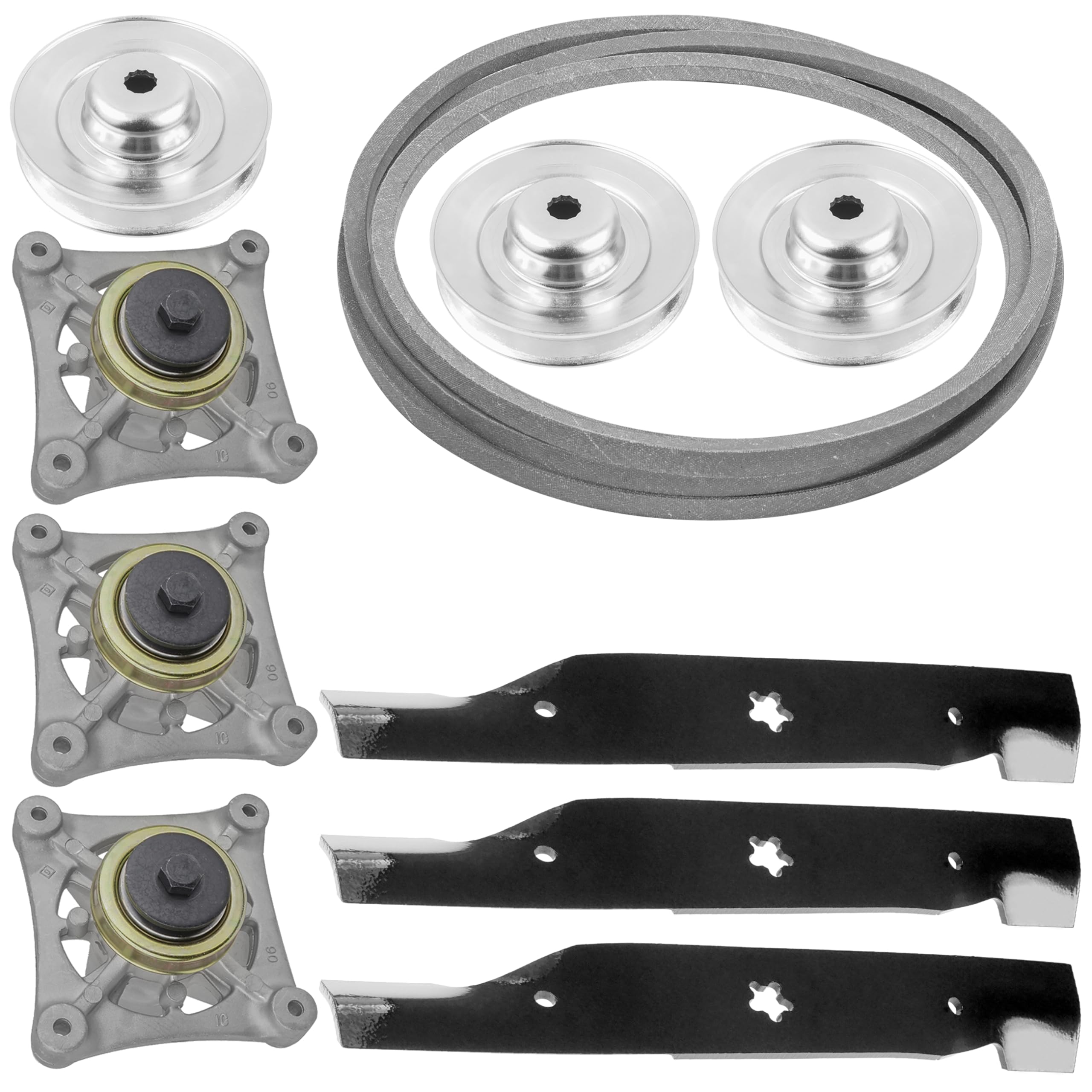 Caltric Spindle Belt Blade Deck 48" Compatible with Husqvarna Z4824 587125201 532174375 532180054