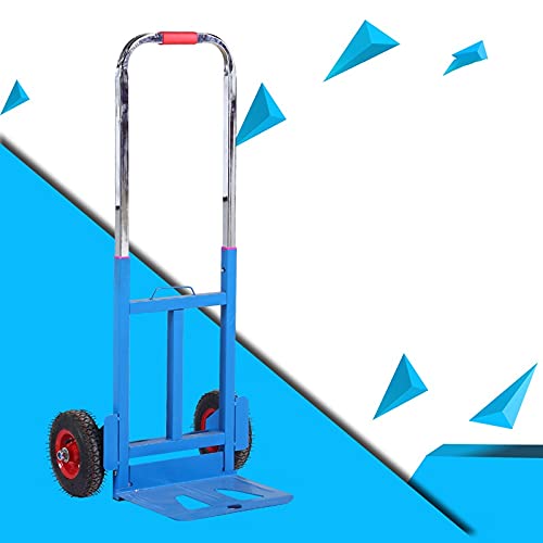 DOUBA Folding Shopping Cart Pull Cargo Trolley Luggage Cart Portable Load King Handling Small Cart Pull Truck Trailer