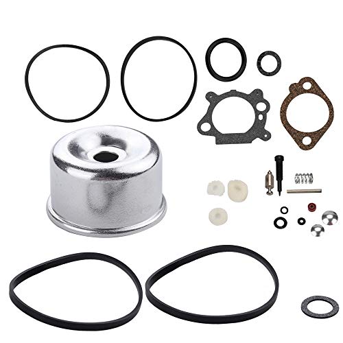 Leopop 498260 Carburetor Float Bowl Gasket for 796611 493762 493640 398191 492495 20-141-1 20-141 Lawn Mower Overhaul Kit w Seal O Ring Gasket