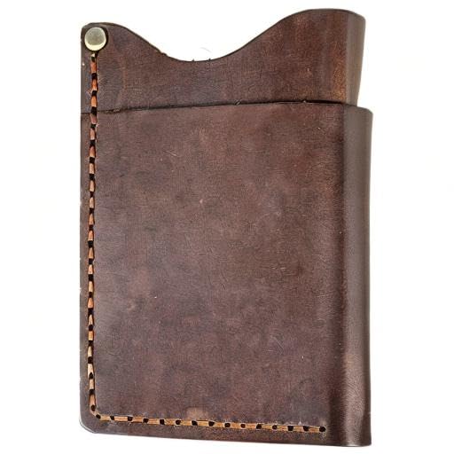 EASYANT Leather EDC Pocket Organizer Men Handmade Sheath Knife Holster Pouch Wallet Brown