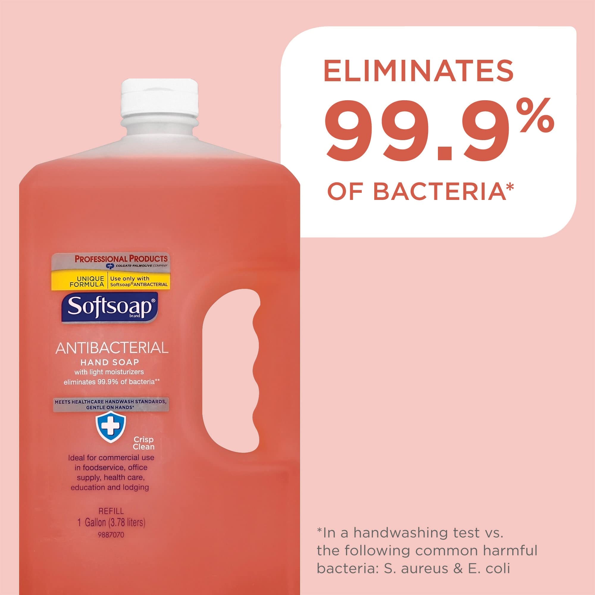 Softsoap Antibacterial Hand Soap, Crisp Clean, 1 Gallon Refill