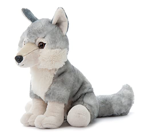 The Petting Zoo Wolf Stuffed Animal, Gifts for Kids, Wild Onez Zoo Animals, Grey Wolf Plush Toy 12 inches